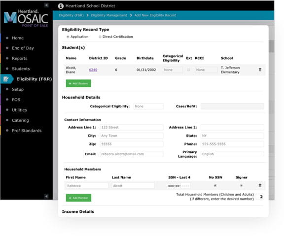 Heartland School Solutions Mosaic Point of Sale - Heartland School Solutions
