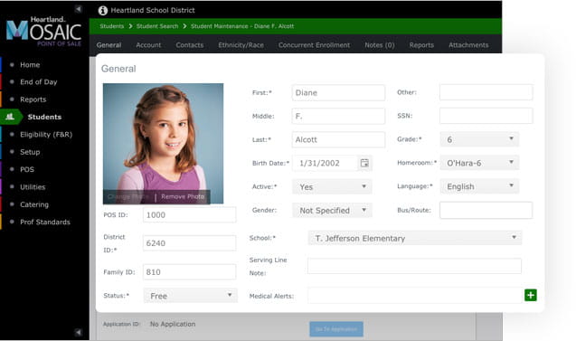 Heartland School Solutions Mosaic Point of Sale - Heartland School Solutions